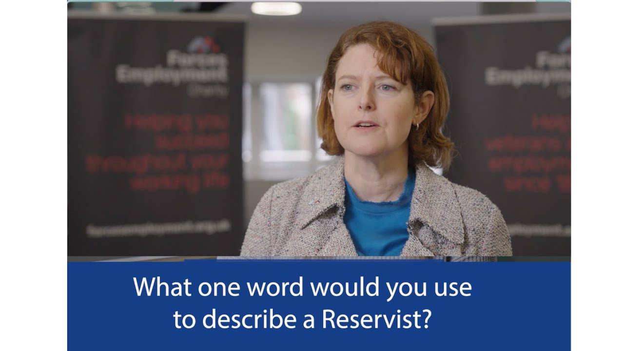 What one word would you use to describe a Reservist? (Chloe Mackay ...