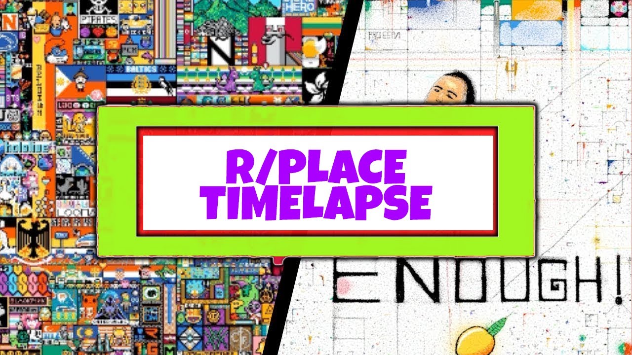 r/place Reddit 4 days Timelapse - Void Ending Reddit Place Finale - YouTube