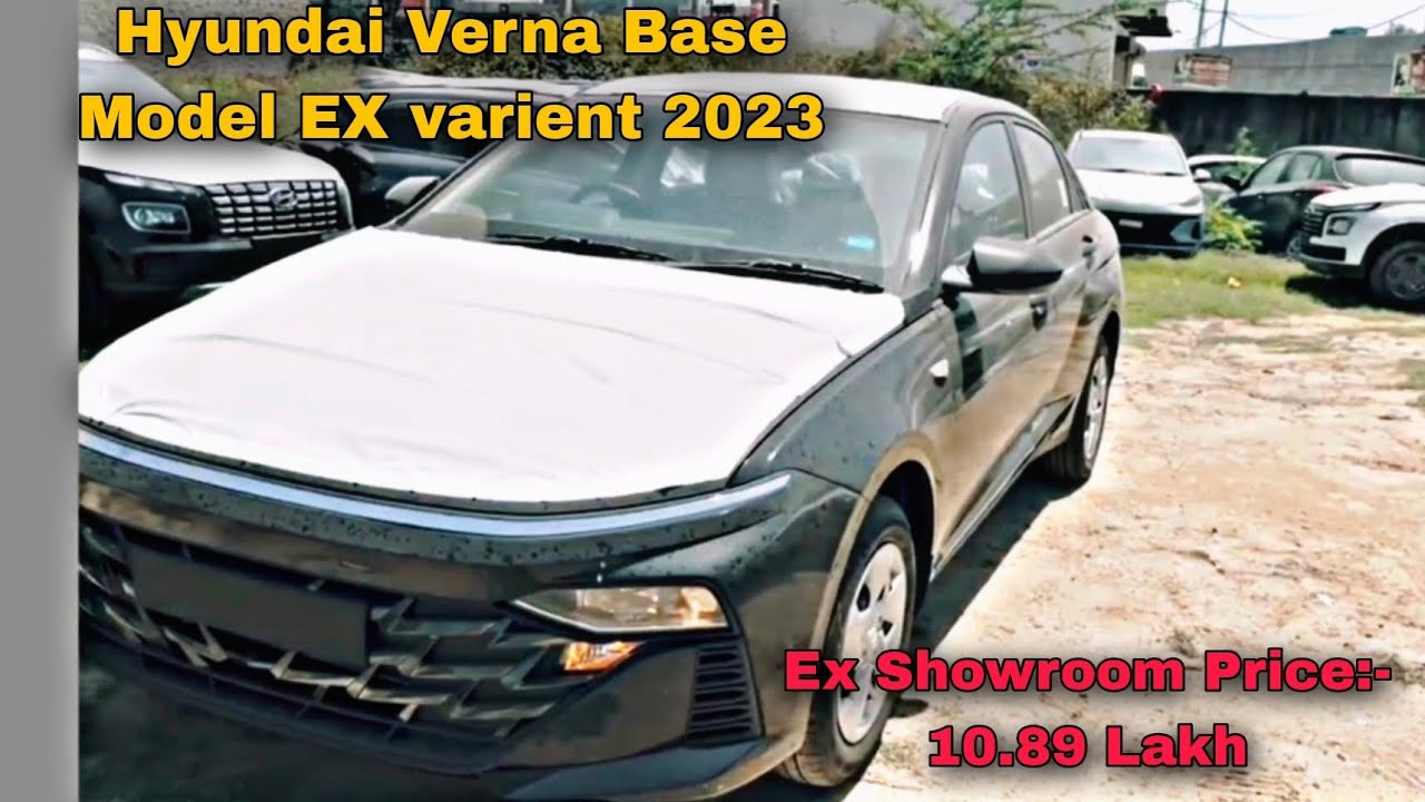 New Hyundai Verna Base Model EX Varient 2023. - YouTube