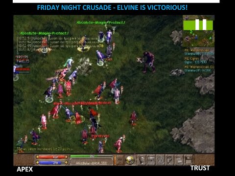 [ Helbreath Olympia ]  FRIDAY NIGHT CRUSADE - ELVINE is VICTORIOUS - GUILDS: TRUST - APEX (COMMS)