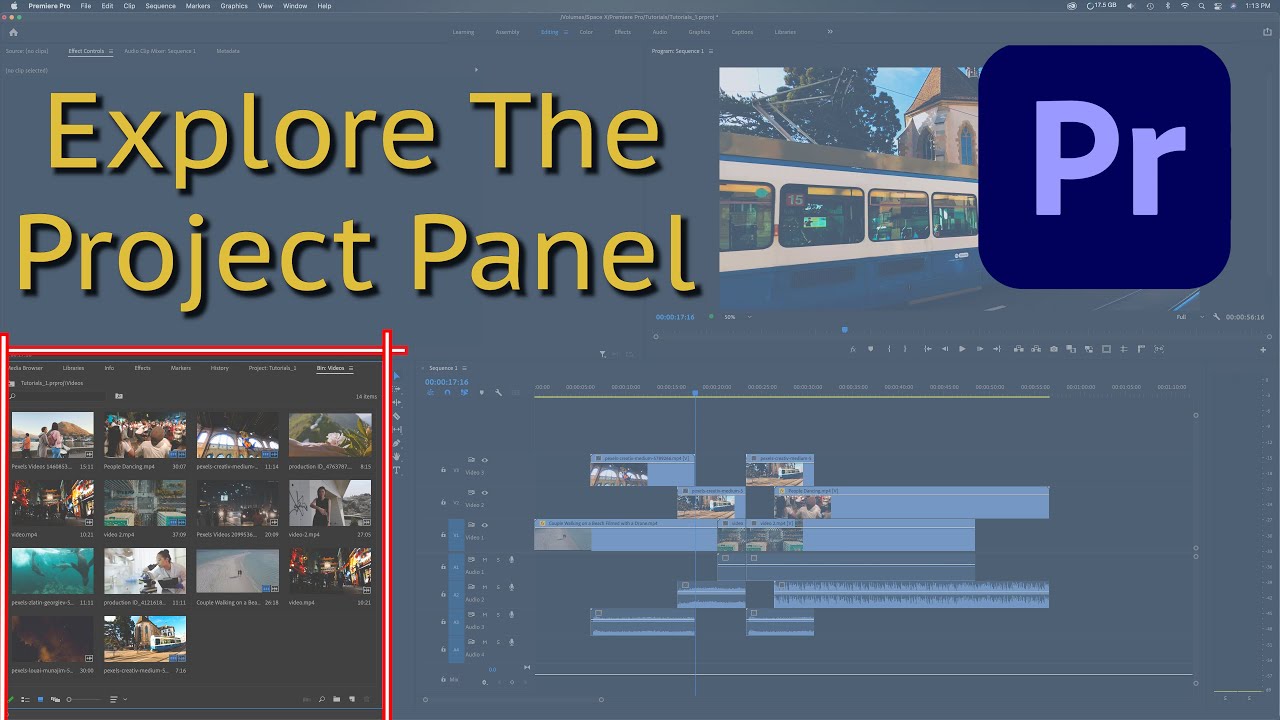 Exploring The Project Panel in Adobe Premiere Pro CC - YouTube