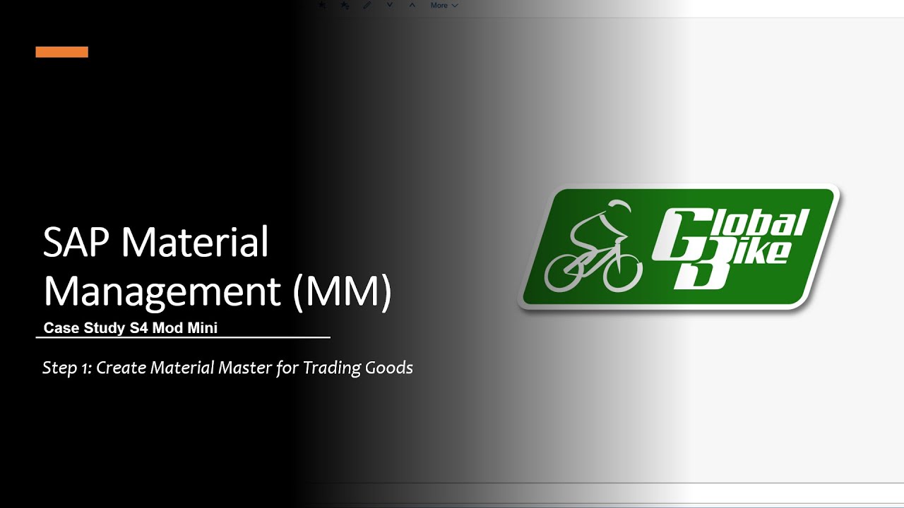SAP Materials Management | Step 01: Create Material Master for Trading ...