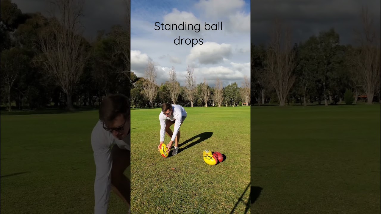 Simple, but effective drills to improve your ball drop #shorts #AFL ...