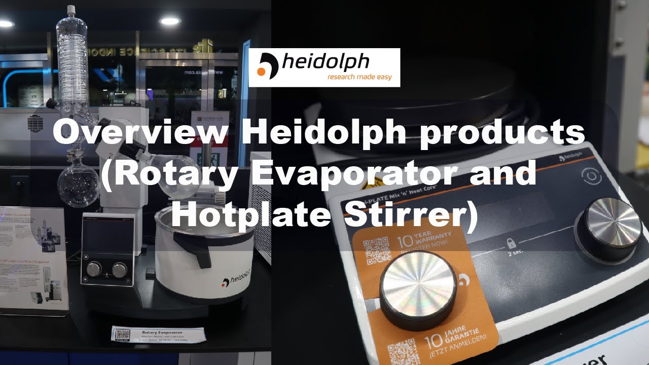 Overview Heidolph products (Rotary Evaporator and Hotplate Stirrer ...