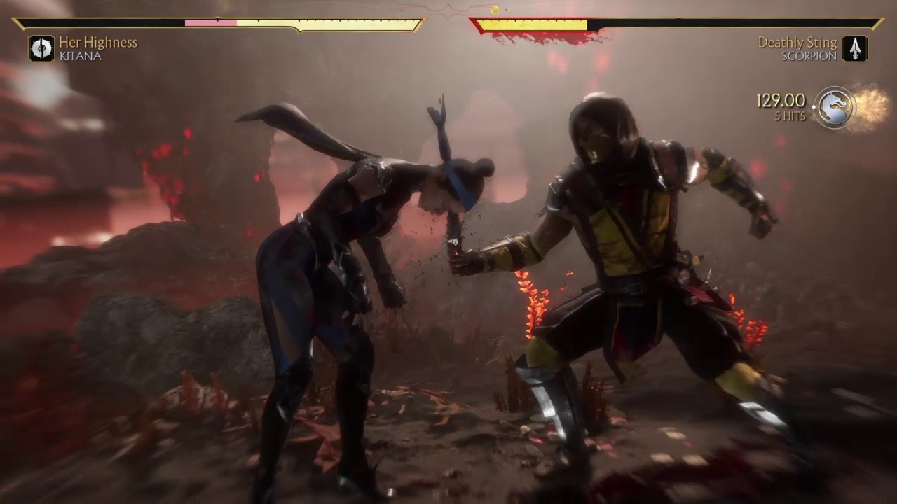 Mortal Kombat 11 Kitana vs Scorpion - YouTube