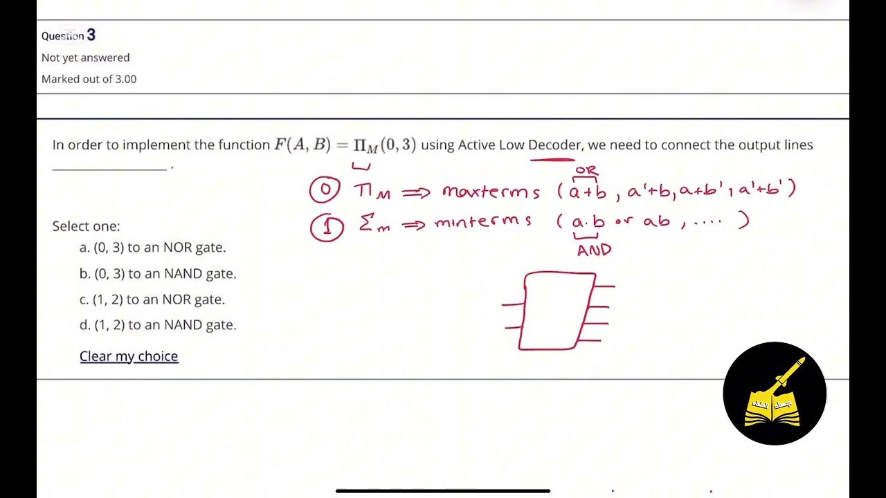 CENG250 (Digital Logic 1) : Decoder Exercise - YouTube