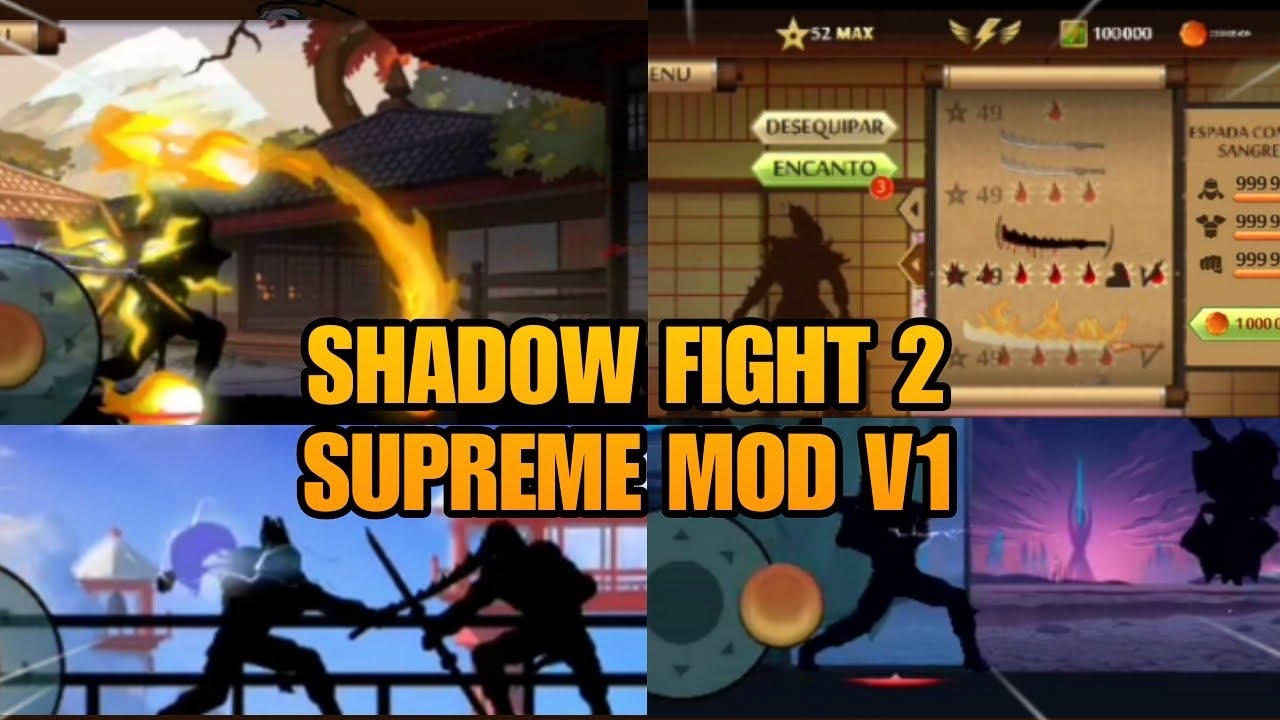SHADOW FIGHT 2 - MOD SUPREMO V1 | NEW STAGES, NEW WEAPONS, ALL BOSSES ...