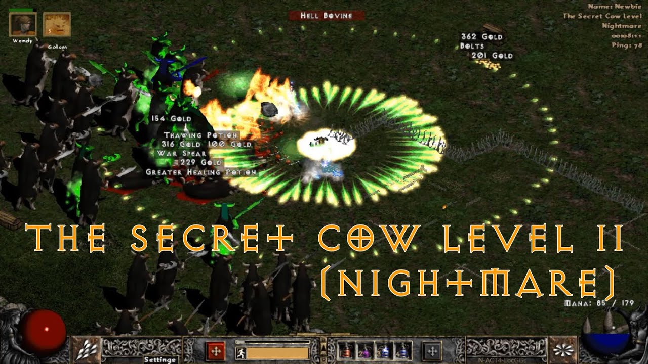 Diablo II- The Secret Cow Level II (Nightmare)- [Necromancer]-Project ...