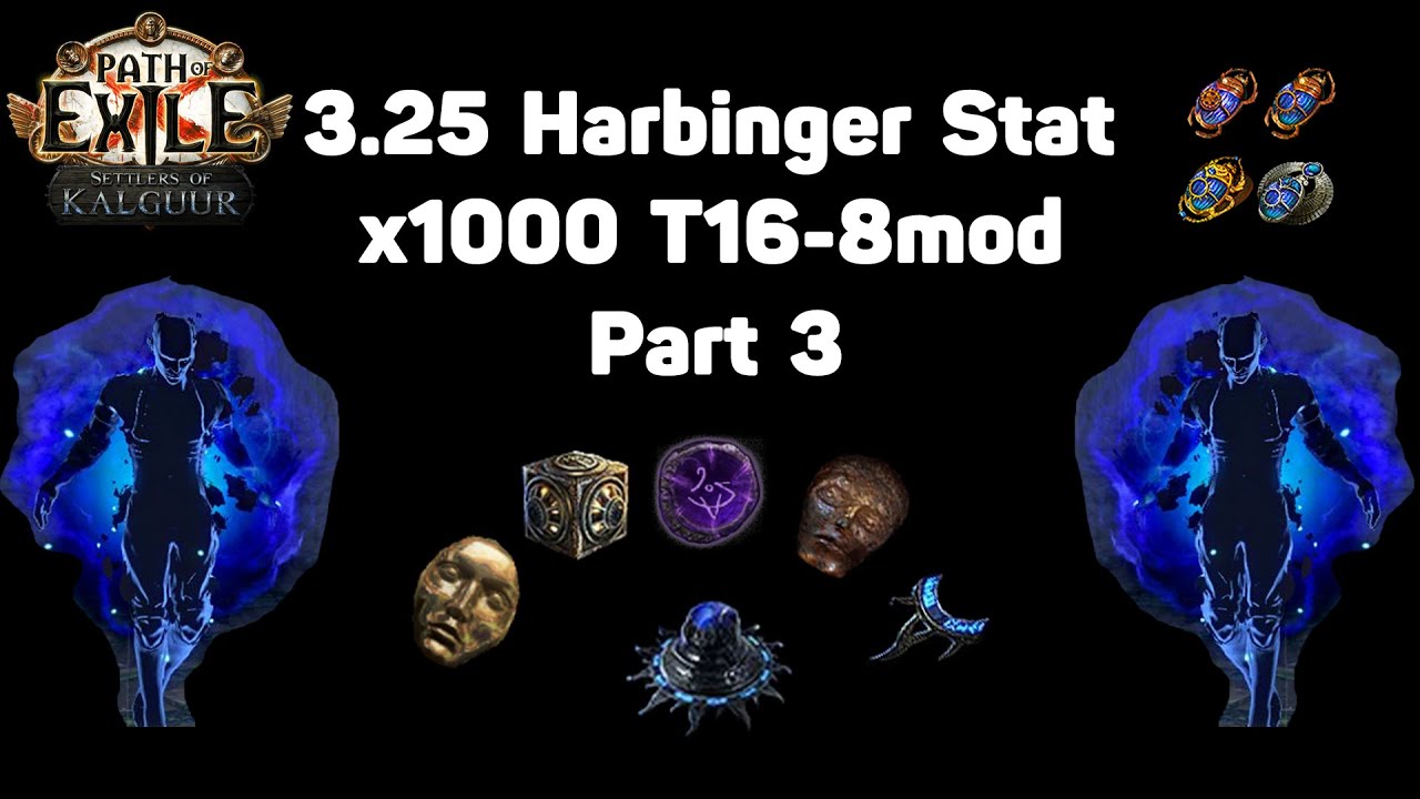 [PoE 3.25] New Harbinger Stat with T16-8mod. Test 1000 map-Part 3 401 ...