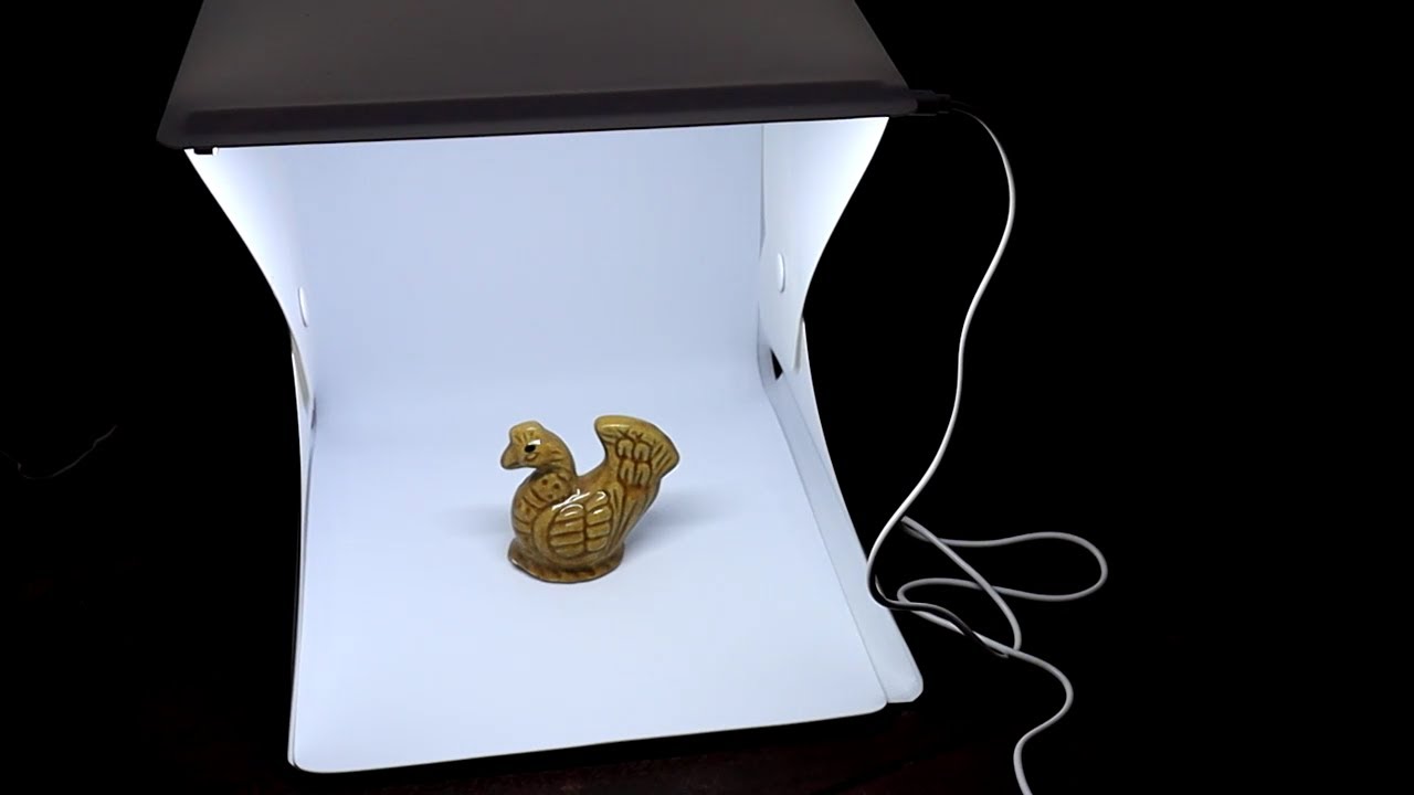 Syga Portable Small Photo Studio Light Box Folding Unboxing || LED ...