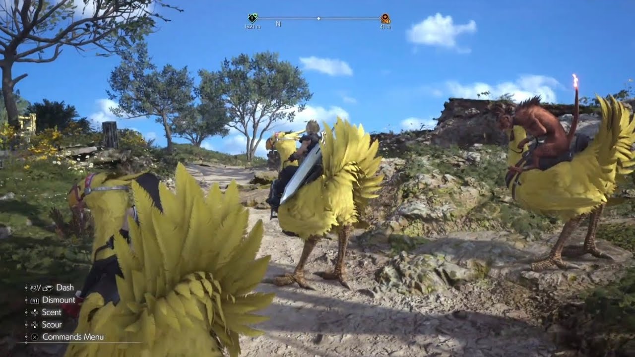Red XIII on a Chocobo - YouTube