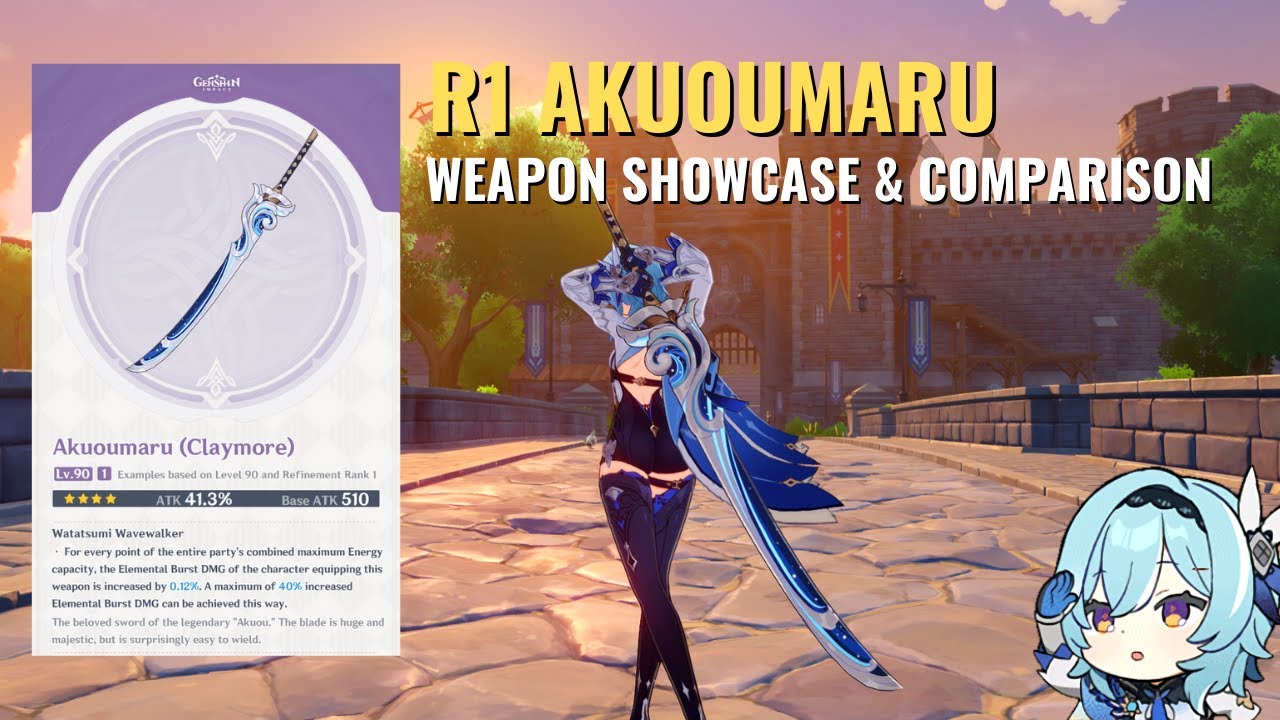 R1 Akuoumaru Showcase & Comparison - NEW Claymore for Eula | Genshin ...