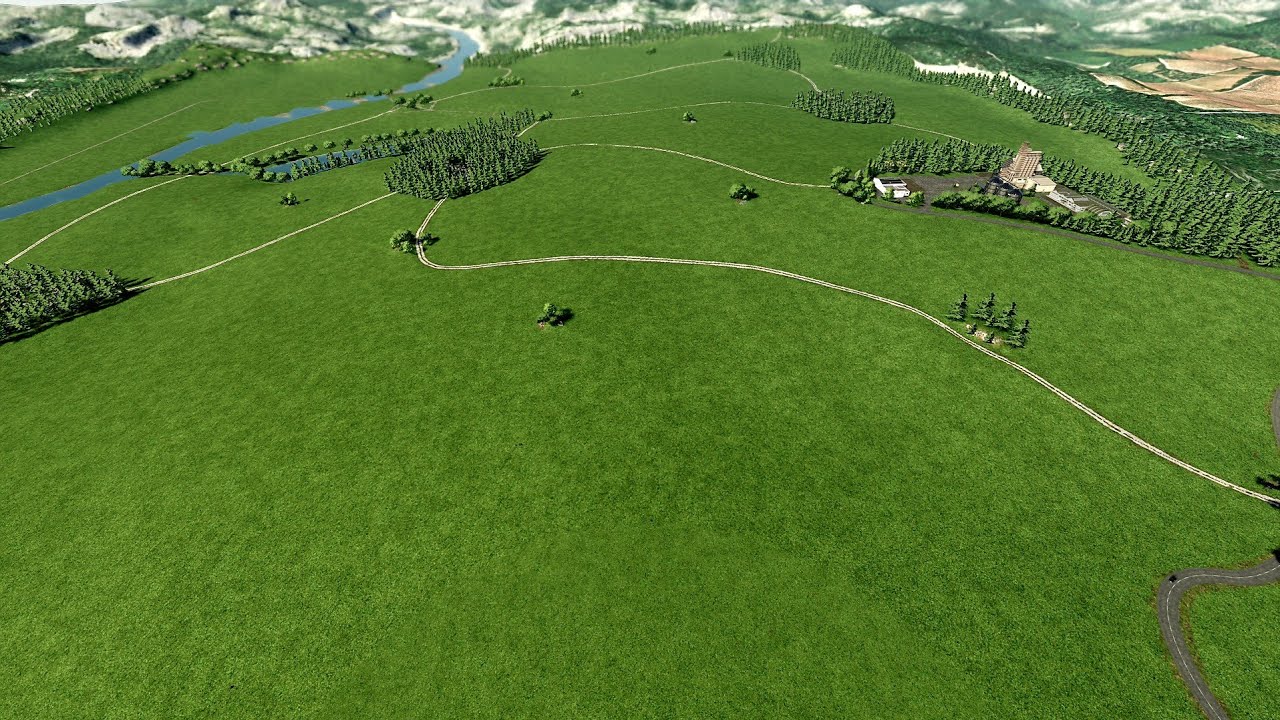 NEW MOD MAP - CALM LANDS: FARMING SIMULATOR 22 *FLY OVER* - YouTube