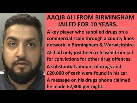 Aaqib Ali jailed for 10 years for County Lines drugs offences. - YouTube