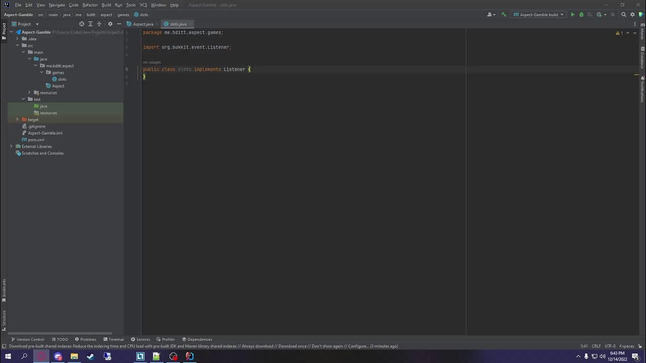 Aspect Gambling Minecraft Plugin Development - YouTube