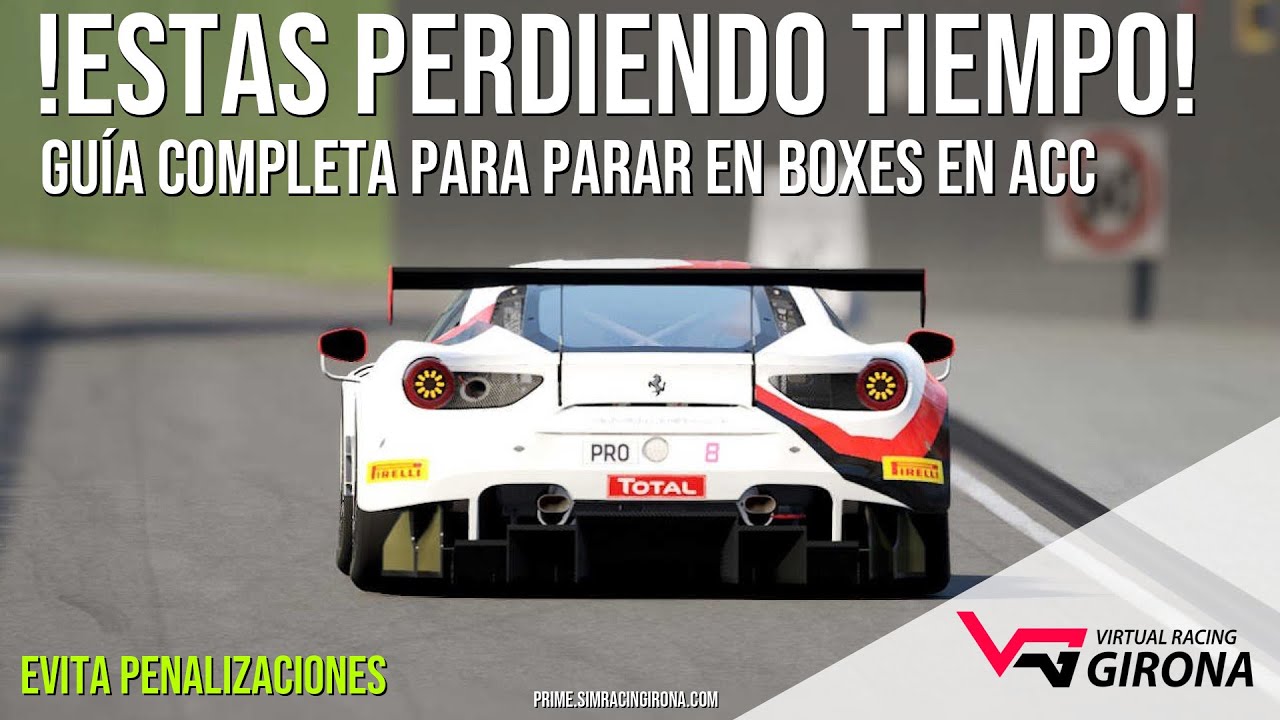 Cómo parar en boxes Assetto Corsa Competizione (ACC) - YouTube