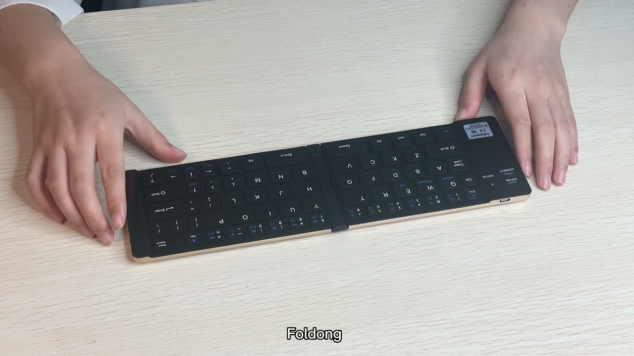 GK228 Bluetooth office folding keyboard - YouTube
