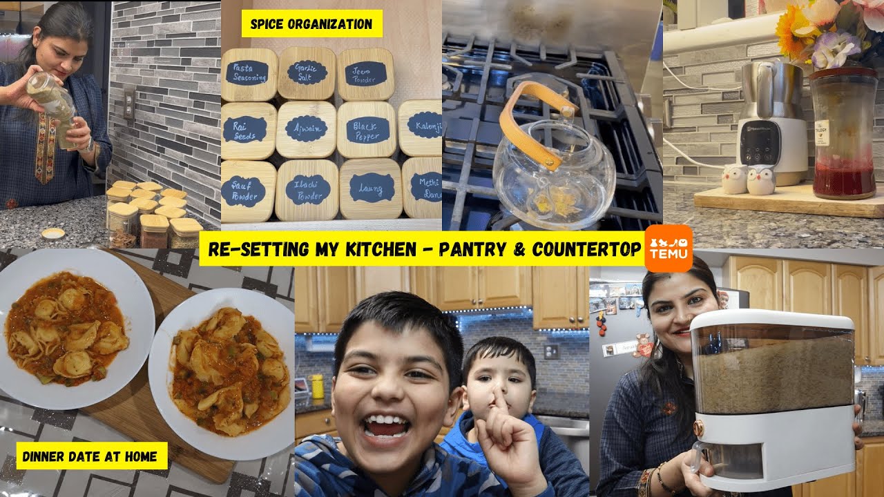 Re-Setting My Kitchen -Pantry & Countertop Organization Ideas- TEMU ...