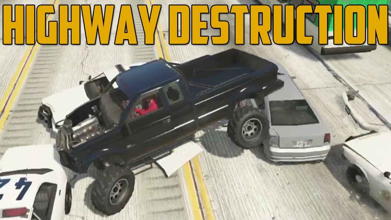 HIGHWAY DESTRUCTION (Grand Theft Auto V Online) - YouTube