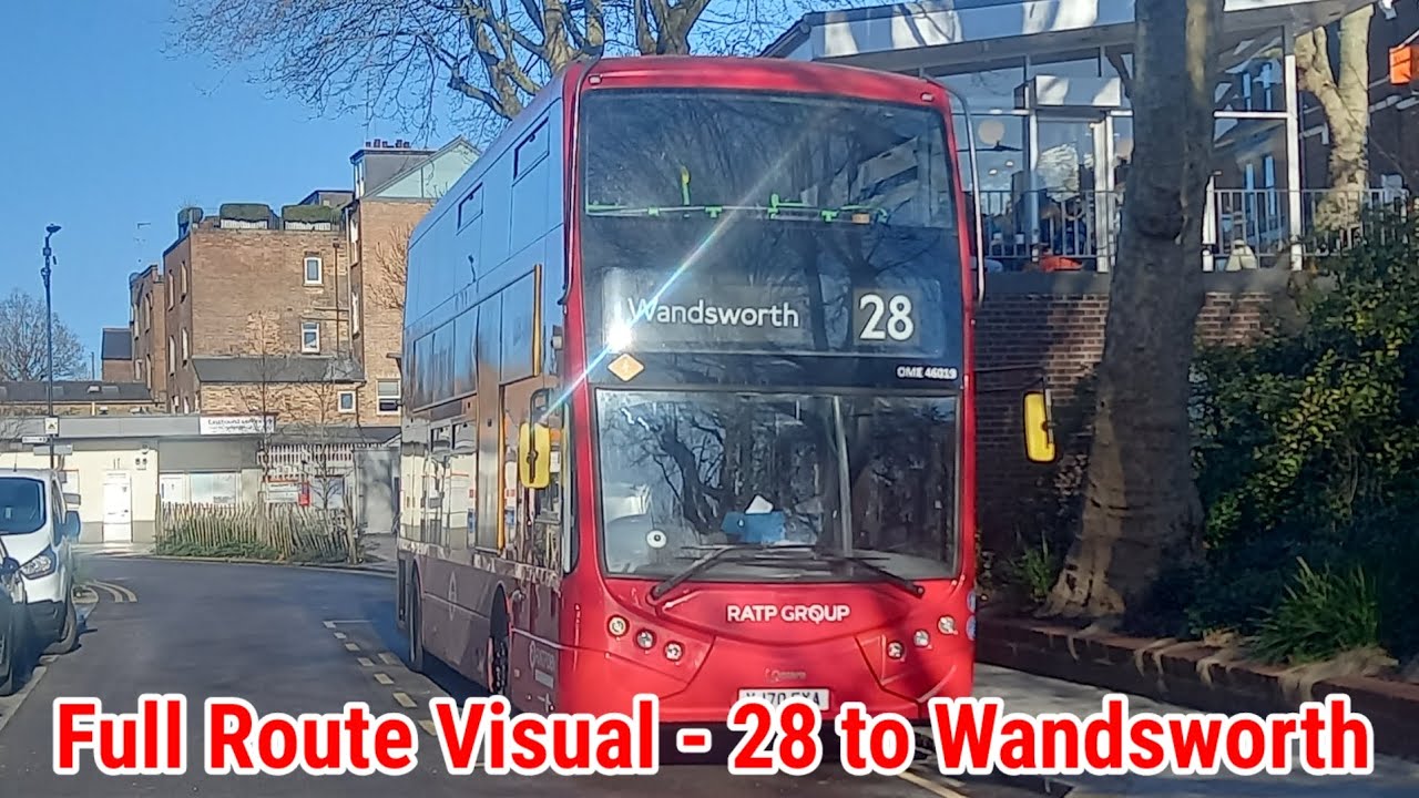 Full Route Visual | London Bus Route 28 - Kensal Rise to Wandsworth ...