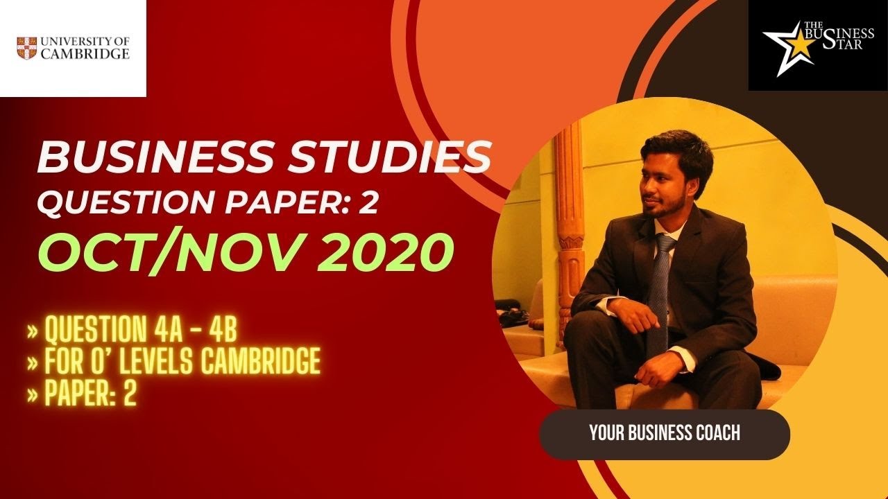 7115/22/o/n/20 | O' levels Business Past Paper 2 Solved | 2020 ...