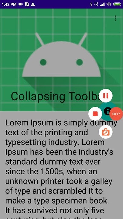 Collapsing Toolbar - YouTube