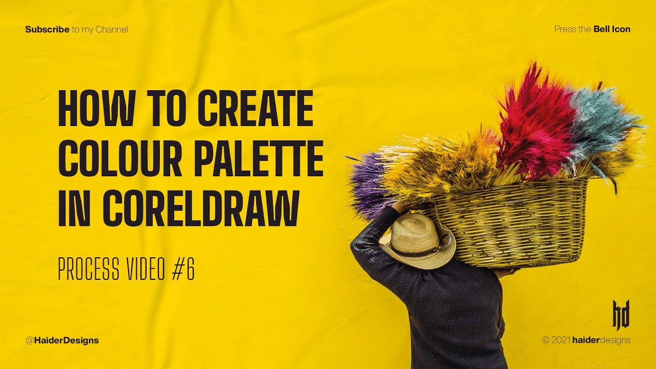 How to create Color Palette in CorelDraw | Generate Colour Palette in ...