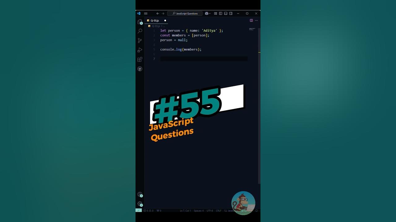 Q55 : JavaScript Questions Series #coding #webdevelopment #codingsimplifiedspace # ...