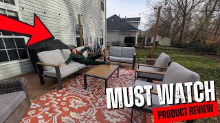 The Oasbira Patio Set from Amazon is Shockingly Amazing | Best Patio Set Review