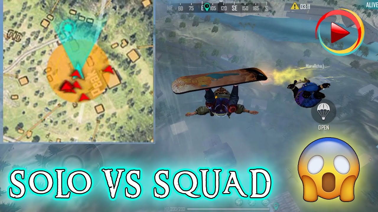 Solo vs Squad Garena Free Fire || I am Trying to be Pro || Action ...