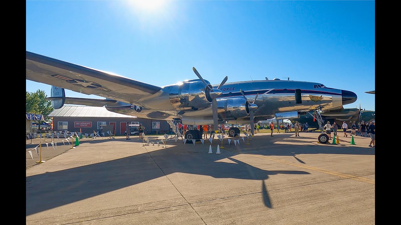 Bataan Lockheed Constellation Short Walkaround Oshkosh 2023 - YouTube