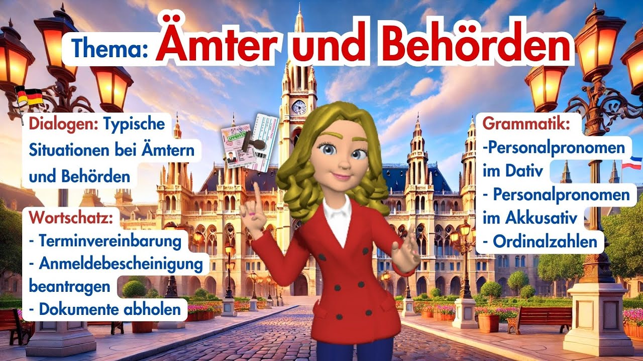 Ämter und Behörden – Deutsch lernen (A1-B1) | Dialog auf Deutsch - YouTube