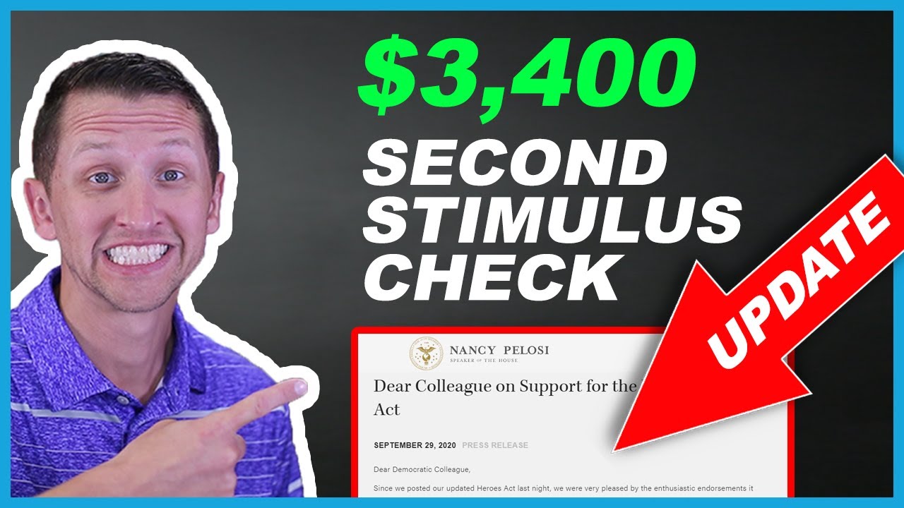 Second Stimulus Check and Stimulus Package Update - YouTube