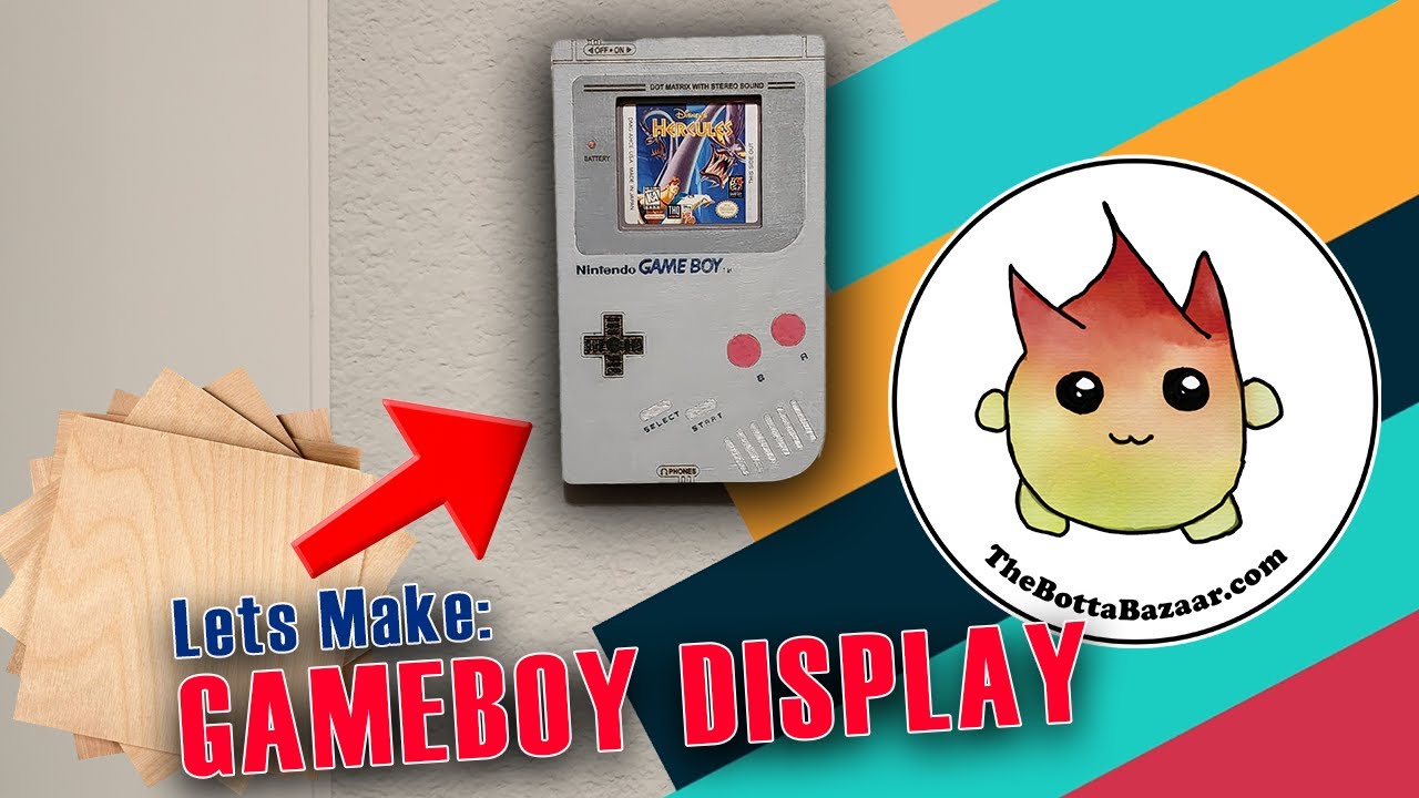 Crafting a Wooden Gameboy Game Display | Laser Cut & Paint Tutorial ...