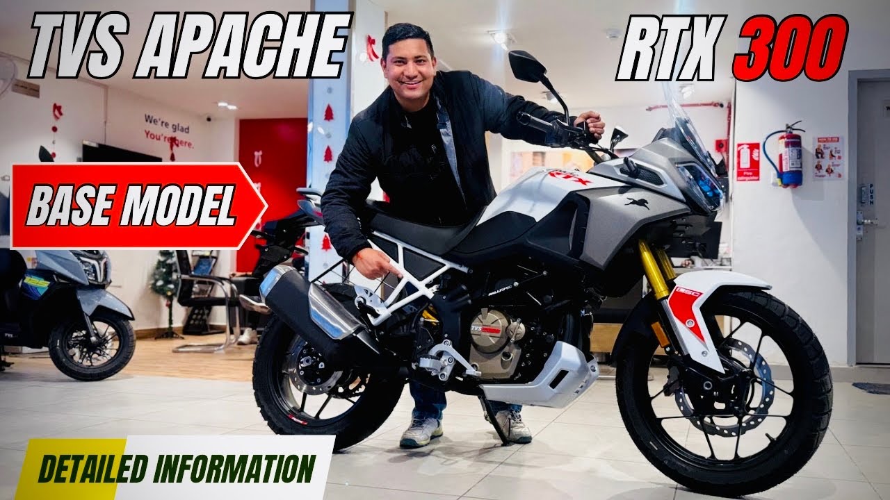 Tvs Apache RTX 300 Base Model Detailed Information 🤩 - YouTube