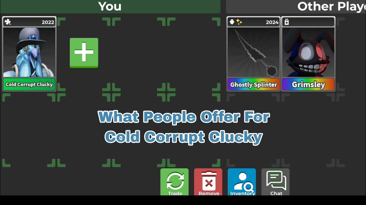 What People Offer For Cold Corrupt Clucky || 🔪Survive The Killer - YouTube