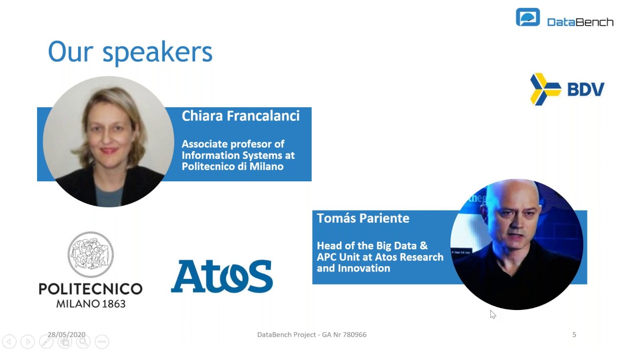 DataBench Virtual BenchLearning - Big Data & Analytics Success stories & DataBench Toolbox Demo ...