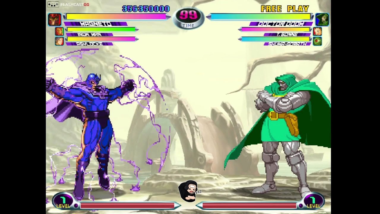 Marvel vs Capcom 2 ( Magneto | Iron Man | Psylocke ) - YouTube