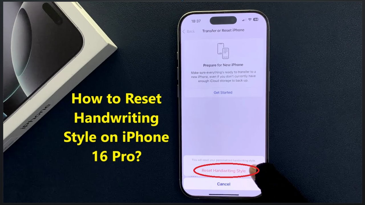 How to Reset Handwriting Style on iPhone 16 Pro? - YouTube