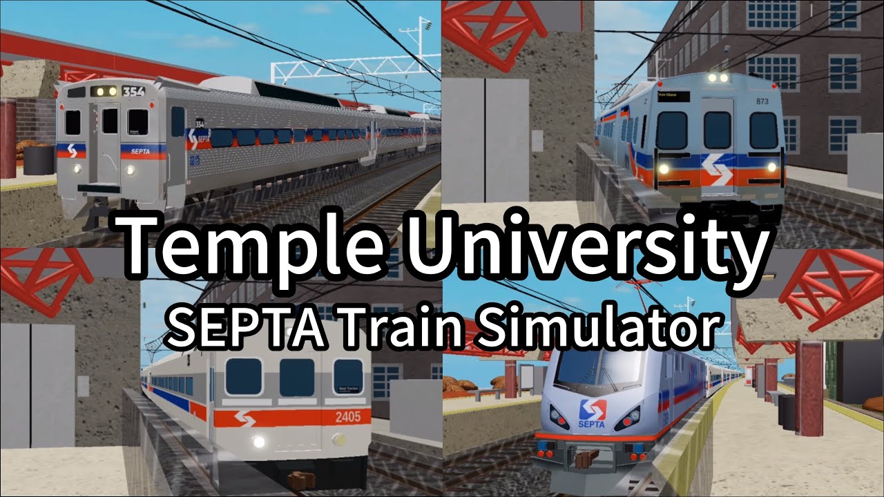 Railfanning at Temple University - Roblox SEPTA Train Simulator - YouTube