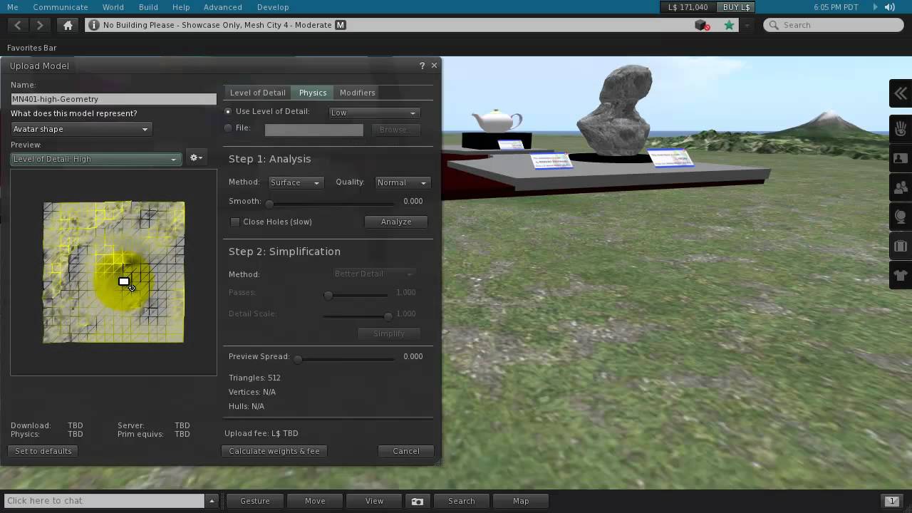 MN401 Make a Second Life Mesh Object by NOMI 4.0 - YouTube