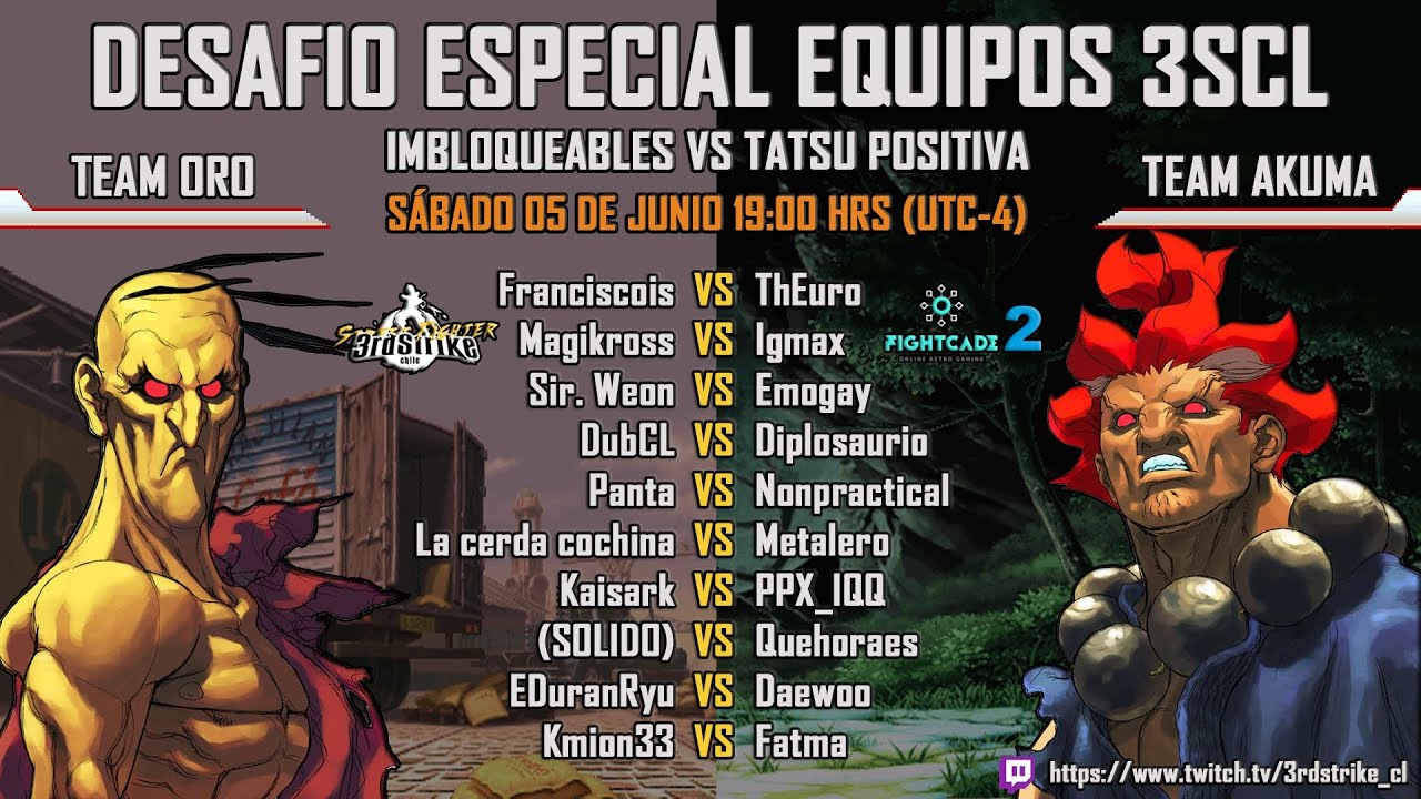 Desafío especial por equipos: Oro vs Akuma - 3SCL - YouTube