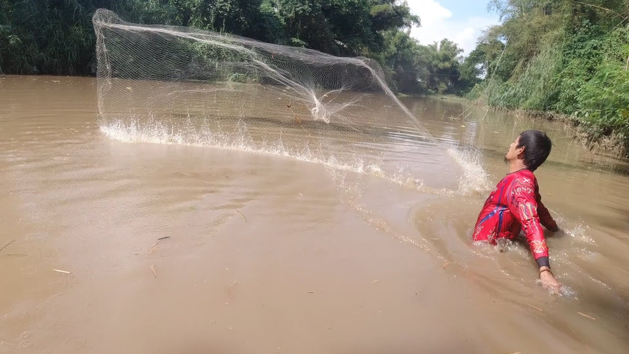 SE03EP163 - Ang BIYAYA ng BAHA " MAY NAHULING Rare na ISDAng PULA ...