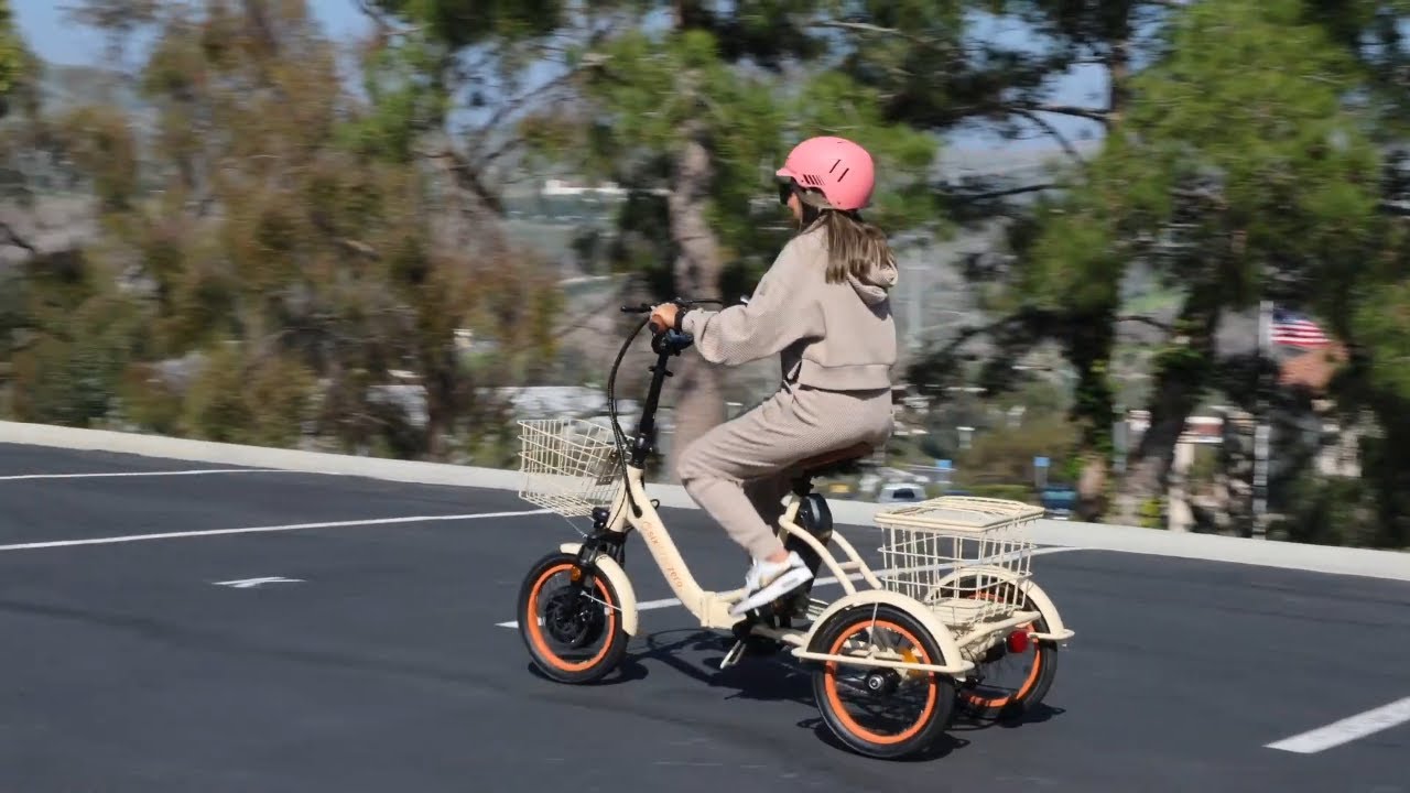 CRASH! First Electric Trike Ride Starts with a Crash! Can She Figure ...