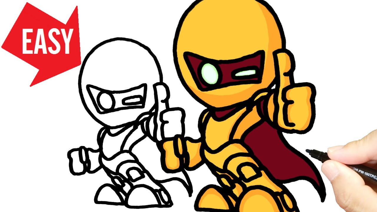 How to draw Fortnite skins GILDEDGUY｜Easy & Cute & Kawaii drawing for ...