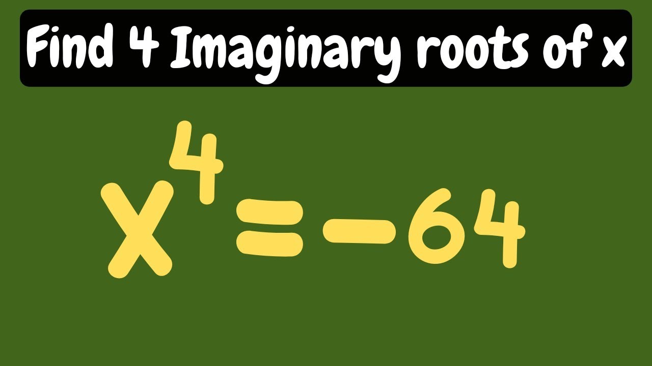 Maths Olympiad Challenge | How to find Four imaginary roots | Nice ...