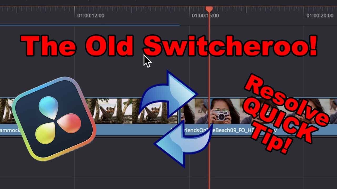 DaVinci Resolve QUICK Tip Swap Clips In The Timeline Replace Clips DaVinci Resolve QUICK Tip Swap Clips In The Timeline Replace Clips