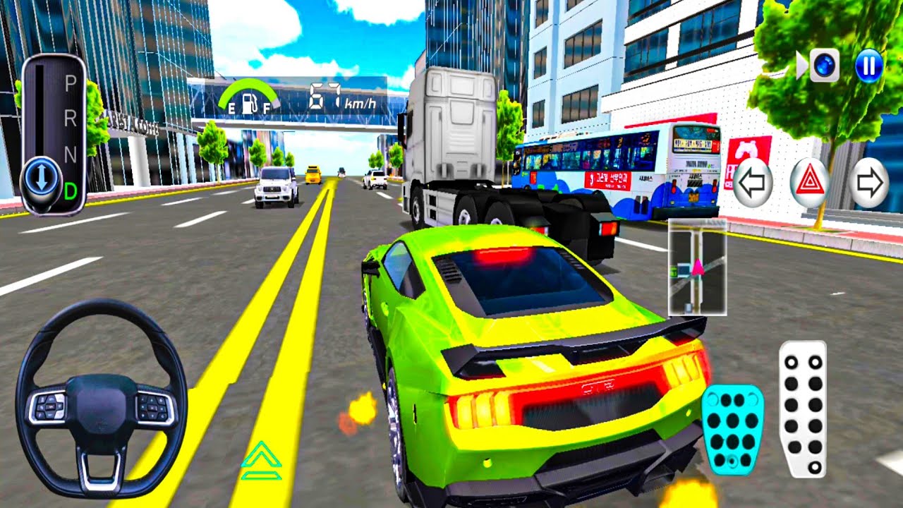 3D Driving Class - Drive Road Testing Car - Android Game Play - YouTube