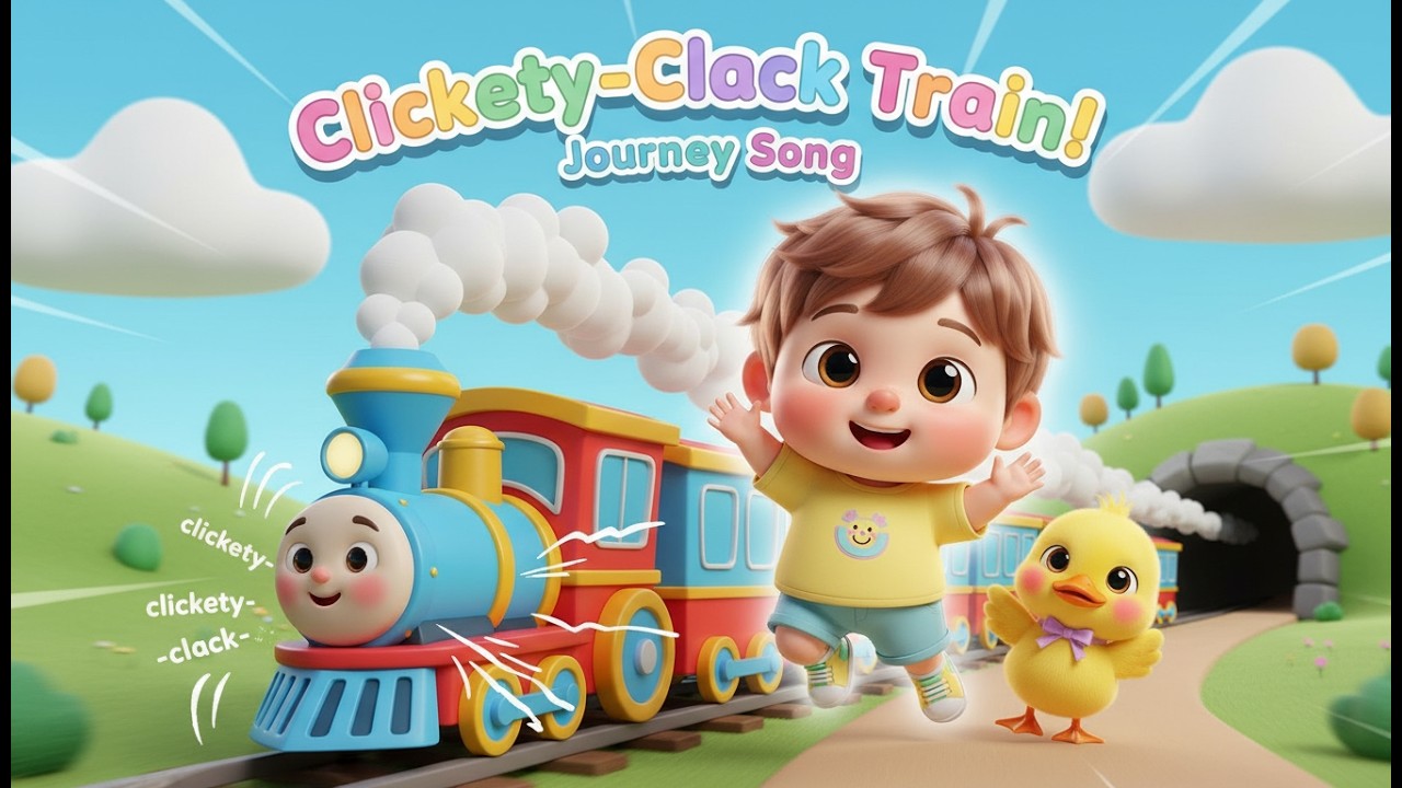 The Train Goes Clickety-Clack – Nursery Rhyme, Toddler Travel Adventure ...