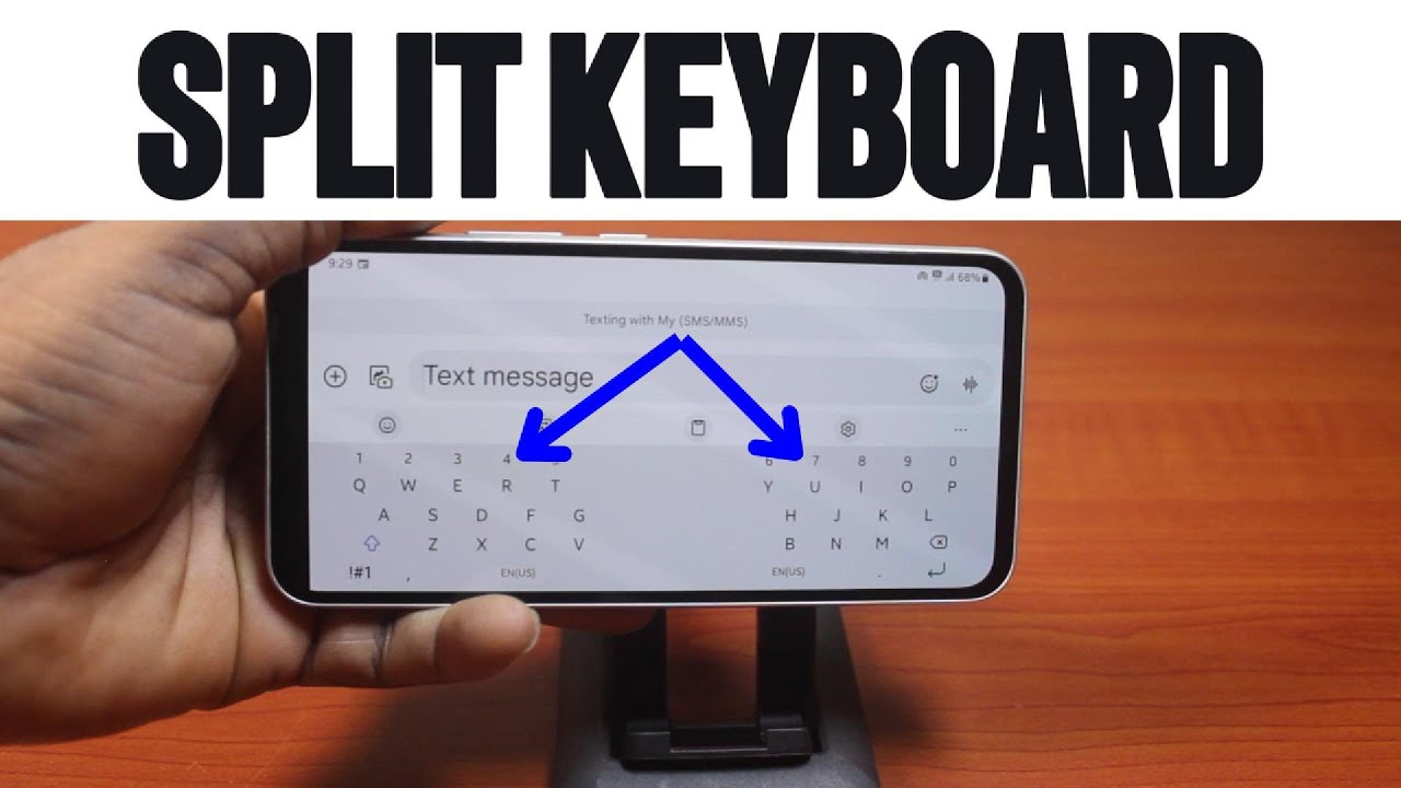 How to Enable Split Keyboard on Samsung Phone - YouTube